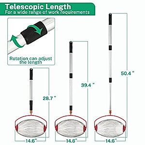 Cooltop Large Nut Gatherer, Nut Picker Rolling Acorn Picker Upper,Adjustable Lightweight Outdoor Manual Tools,Collect Walnuts,Acorns,Hickory Nuts,Golf with 1.5Gallon(Large)