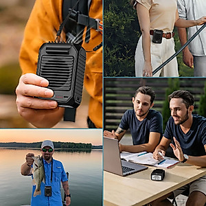 CIVPOWER Portable Waist Clip Fan, 10000mAh Battery Personal Hands-free Belt Fan, 3 Speeds, Body Fan for Outdoor Works, Farm, Hiking, Camping, Gardening, Travel