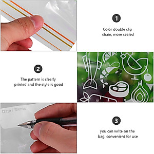 30pcs Food Preservation Bag Pastry Seal Bags Freezer Containers Bags Gallon Vegetables Fruit Bag Clear Zipper Bags Clear Container Clear Sealed Bag or Snack Transparent Bag