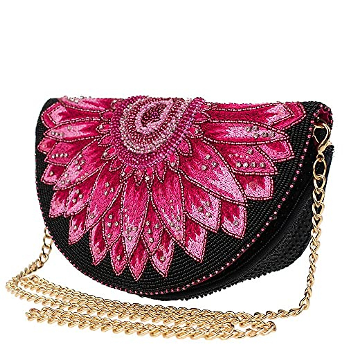 Mary Frances Flirty Crossbody Clutch Handbag, Pink