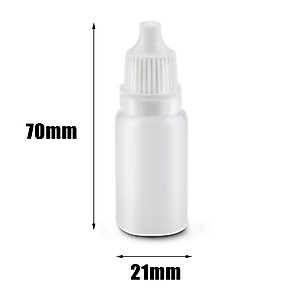 Twdrer 70PCS 15ml Plastic Empty Squeezable Eye Liquid Dropper Bottles with Caps,Refillable Ldpe Plugs Essential Oil Bottle Container