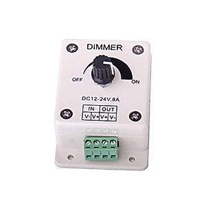 DOITOOL Led Bulb Dimmer Led Light Bulbs Dimming Light Bulbs Controller Adjuster Rotating Light Bulb Tape Light Dimmer Lamp Rotary Dimmer Led Dimmer Switch Dc White Manual Control Lights