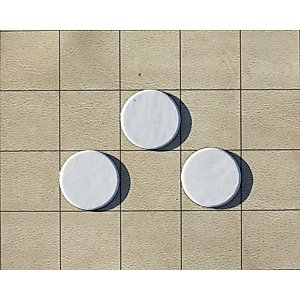 Hedral Value Pack of 24 - Dry Erase - Reusable - Blank 1" Circle Board Game Chits Tiles Counters Markers DIY D&D