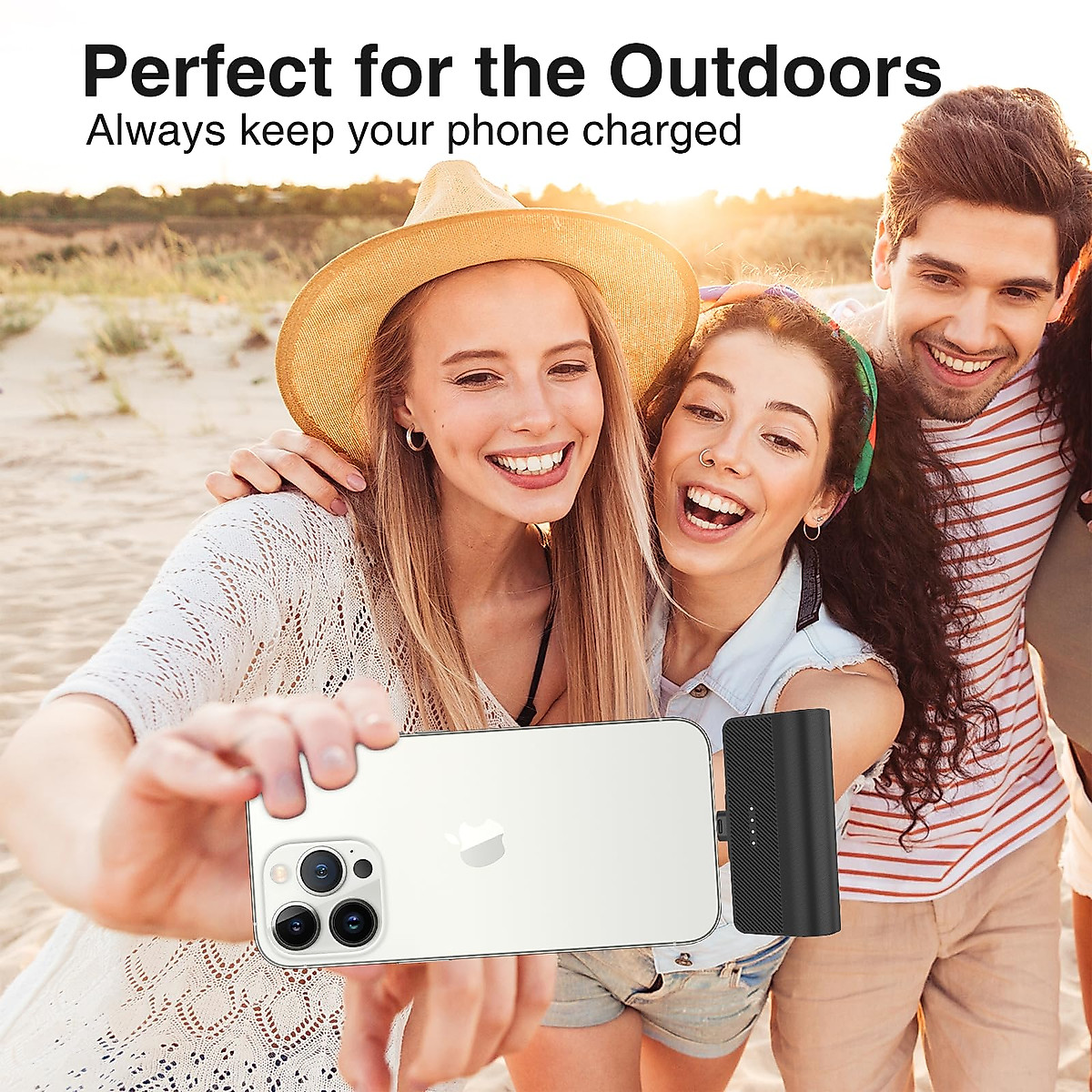 ATGIH Portable Charger for iPhone,3500mAh Ultra-Compact Small Power Bank Compatible with iPhone 6/7/8/SE/11/XR/12/12 Pro Max/13/13 Pro Max/14/14 Pro Max/14 Plus Series（Black）