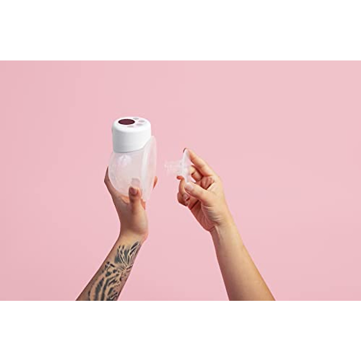 Pumping Pretty Pump Flange Inserts, Compatible with Wearable Breast Pumps, Fits Into 24/25mm Flanges, Breast Pump Accessories, Flange Inserts Suitable for Flat and Elastic Nipples, 2-Pc Set, 19mm