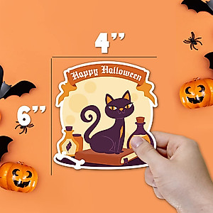 Deluxe Halloween or Costume Party Invitations, 25 Shape Fill-in Cards with Envelopes, Pumpkin, Ghost, Monster, Cute Trick or Treat, Box or Treat for Kids Birthday or Adult party - 4"X6" (JRM378)