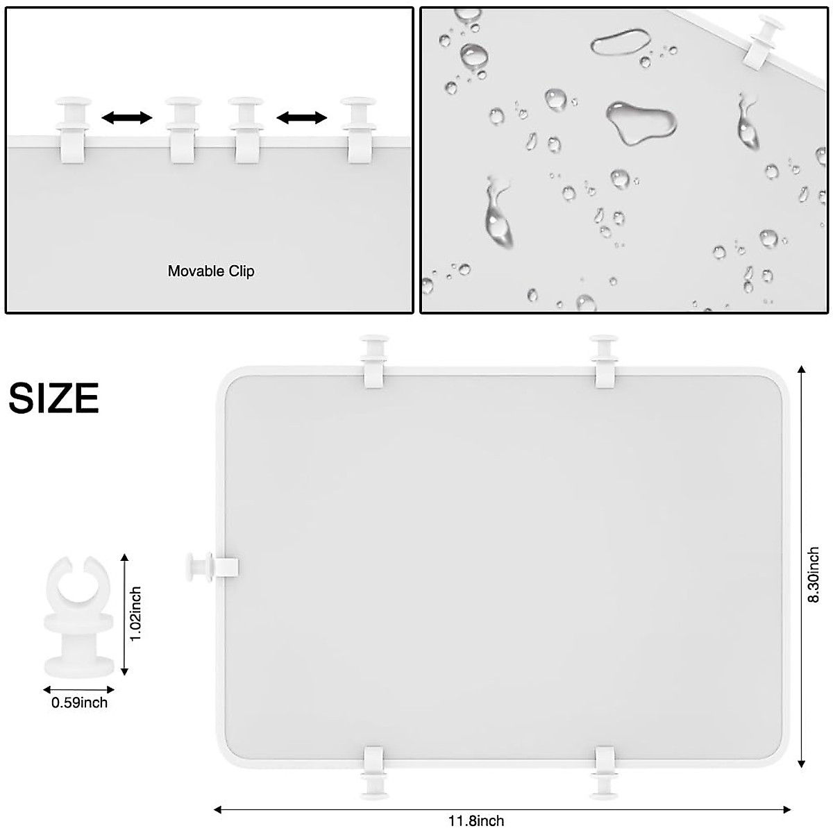 SMART DK 2pcs Divider Tray Compatible with Bogg Bag Divider for Original XL Bogg Bag Accessories Inserts Beach Bag Accessories Suitable for Bogg Bag Organizer Inserts (2-PACK WHITE)