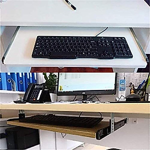 Sliding Under Table Desk Mount Drawer Keyboard Tray Under Desk Mouse Tray Underdesk Shelf Improve Comfort While Increasing Usable Desk Space