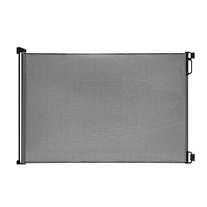 EasyBaby Extra Wide and Extra Tall Retractable Baby Gate Extends up to 71" Wide, 39.3" (100cm) Tall, Grey/Pet Retractable Gates for Stairs, Doorways, Hallways, Indoor and Outdoor