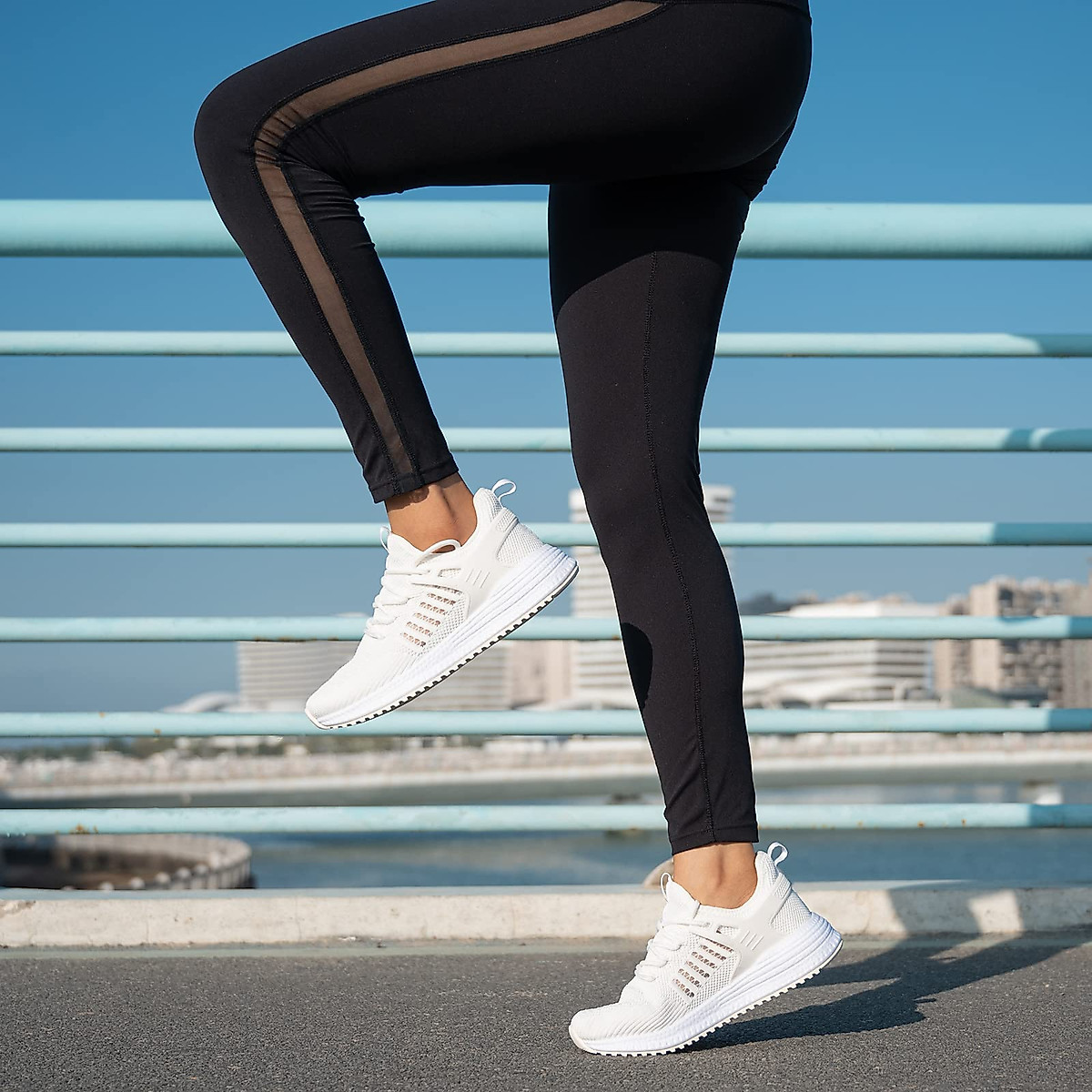 KPP Walking Shoes Sneakers for Women - Tennis Running Gym Workout Slip On Memory Foam Athletic Lightweight Comfortable Breathable Casual Shoes