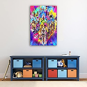 Japanese Anime poster Canvas Wall Art Posters Home Decor Painting for Living Room, Bedroom，Playroom Decor 16x24inch Gougind