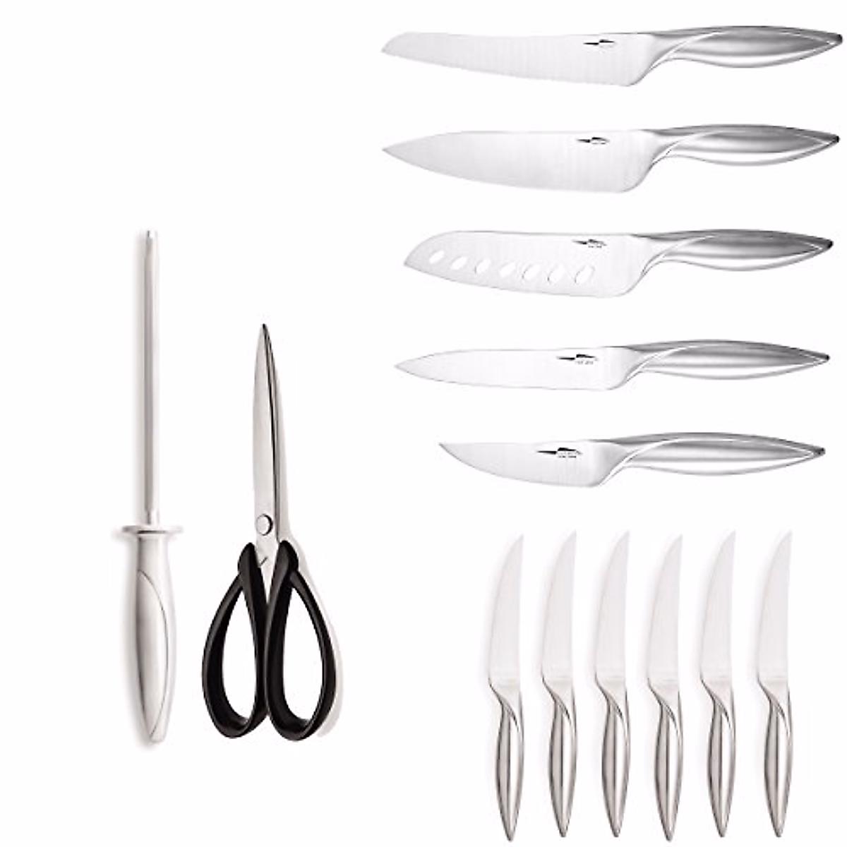 Savora 14-Piece Dune Forged Japanese Stainless Steel Knife Block Set
