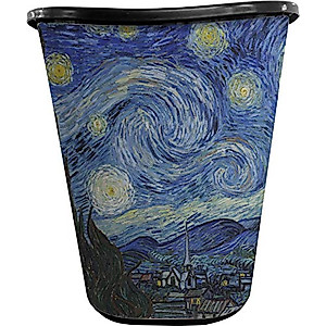 RNK Shops The Starry Night (Van Gogh 1889) Waste Basket - Single Sided (Black)