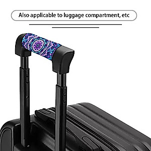 Belidome Purple Mandala Luggage Handle Wraps for Suitcase, Boho Luggage Tag identifiers Suitcases Grip, Backpack Bag Cushion Travel Accessories 2 Piece