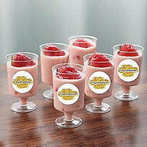 Top label Congratulations Label Stickers,2 Inch Congrats Graduation Stickers,Congratulations Labels for Envelopes Seals,Cards,Gift Boxes,Birthday Party,500 Pcs