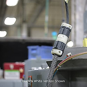 Leviton 2621 30 Amp, 250 Volt, NEMA L6-30P, 2P, 3W, Locking Plug, Industrial Grade, Grounding - Black-White