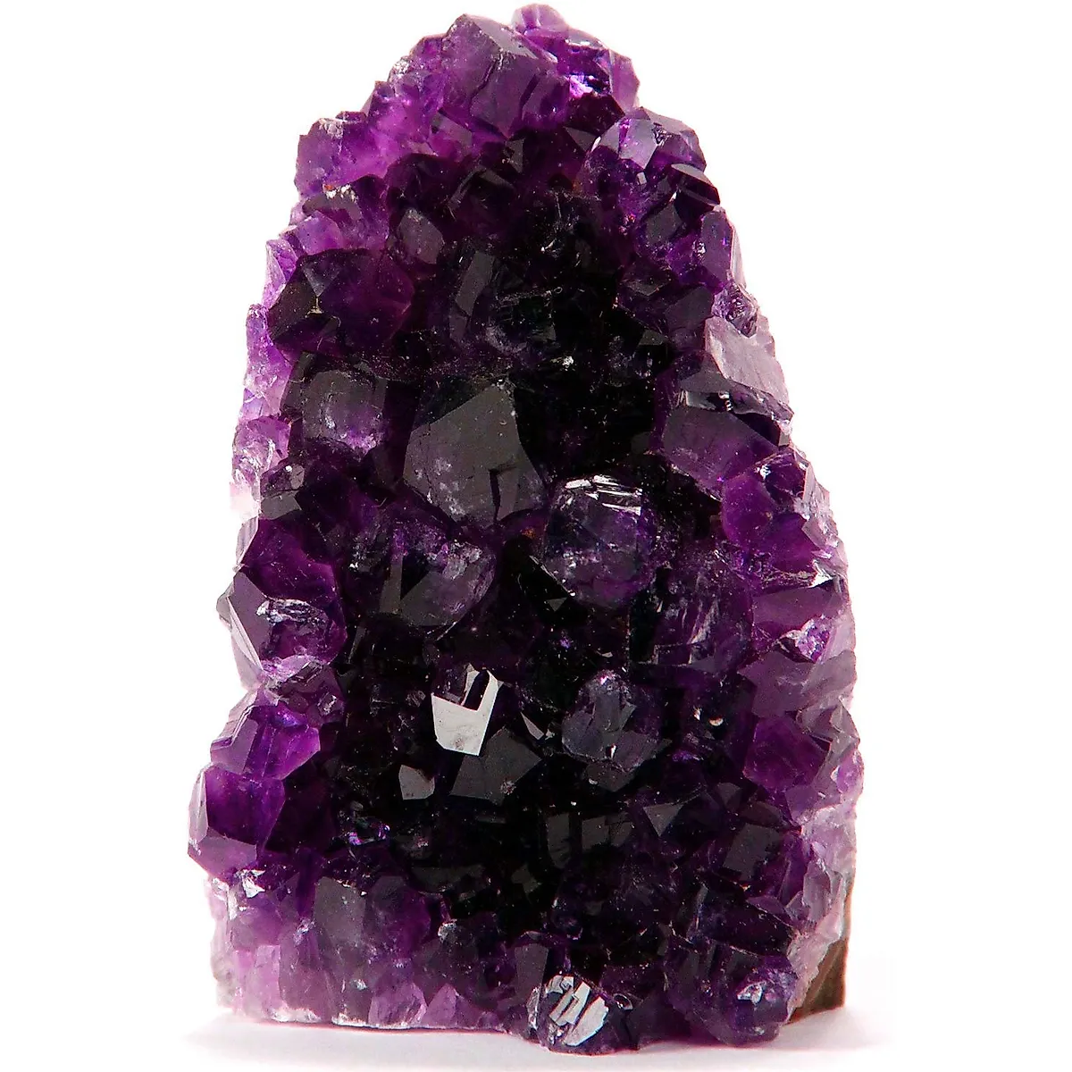 Extreme Rocks & Fossils Amethyst Cluster - .5 to 1 pounds of Powerful, deep Purple Crystals. Geode from Uruguay. Includes Bonus 3 inch Selenite Wand