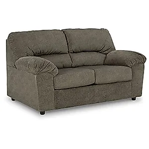 Signature Design by Ashley Norlou Transitional Herringbone Tufted Loveseat, Green