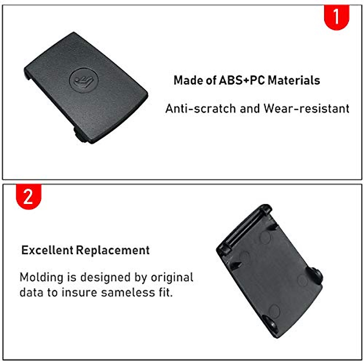 Jaronx for BMW Child Seat Anchor Cover, Rear Row Seat Safety Belt Anchor Cover for BMW Isofix Cover 1 Series E81 E82 F20 F21 /2 Series F22 F87 F23 / 3 Series E90 E91 F30 F31 F34 F80/X1 E84 (Black)