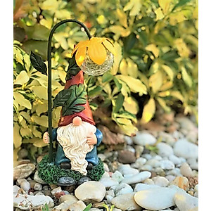 Solar Gnomes Decor For Outside | Solar Powered Funny Garden Gnomes For Yard Patio Lawn | Male Garden Gnomes Outdoor Funny | Solar Garden Gnome Statues| Figurines Of Gnomes Decorations For Yard Funny