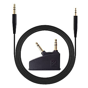 Saipomor Replacement Audio Cord and Airplane Adapter Compatible with Bose 700 OE2 OE2i QuietComfort45 QC25 QC35II QC35 QC45 Soundlink SoundlinkII SoundTrue Headphones