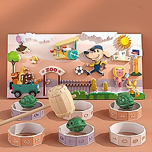 Kids Puzzle Insulated Stainless Steel Bottle with Straw for Travel and Gift,Spill-Proof,Reusable,Vacuum-Wide Mouth (Lake Blue｜Jigsaw)