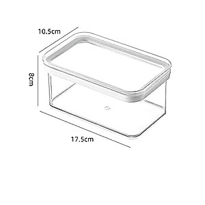 Cabinet hanging sealed cans food grade large capacity miscellaneous grain storage tank rectangular transparent moisture-proof storage box (3, send storage]