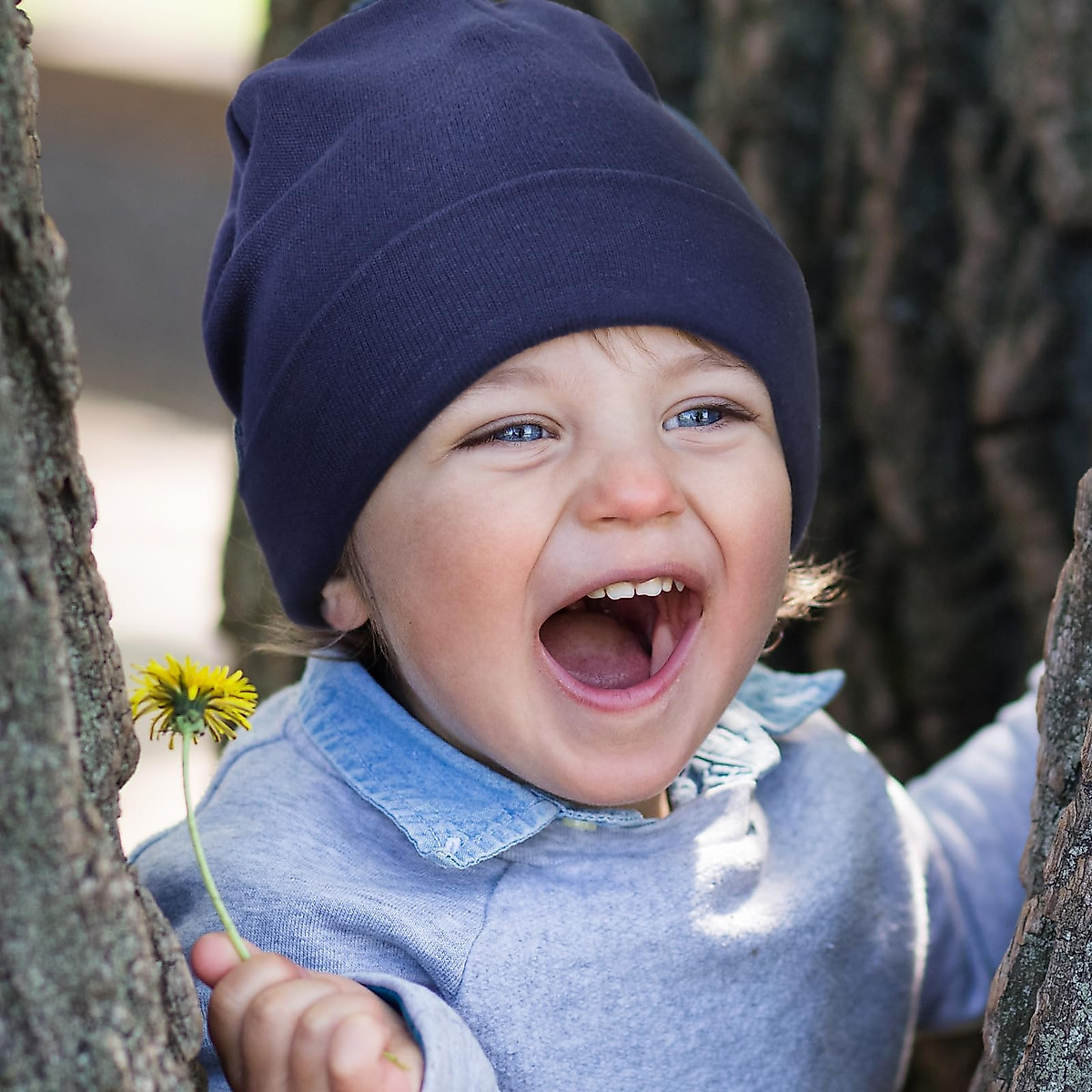 DRESHOW BQUBO 6 Pack Baby Hats for Boys Girls Unisex Baby Beanie Hat Soft Cute Knit Cap Nursery Beanie for Newborn Infant Toddler Kid