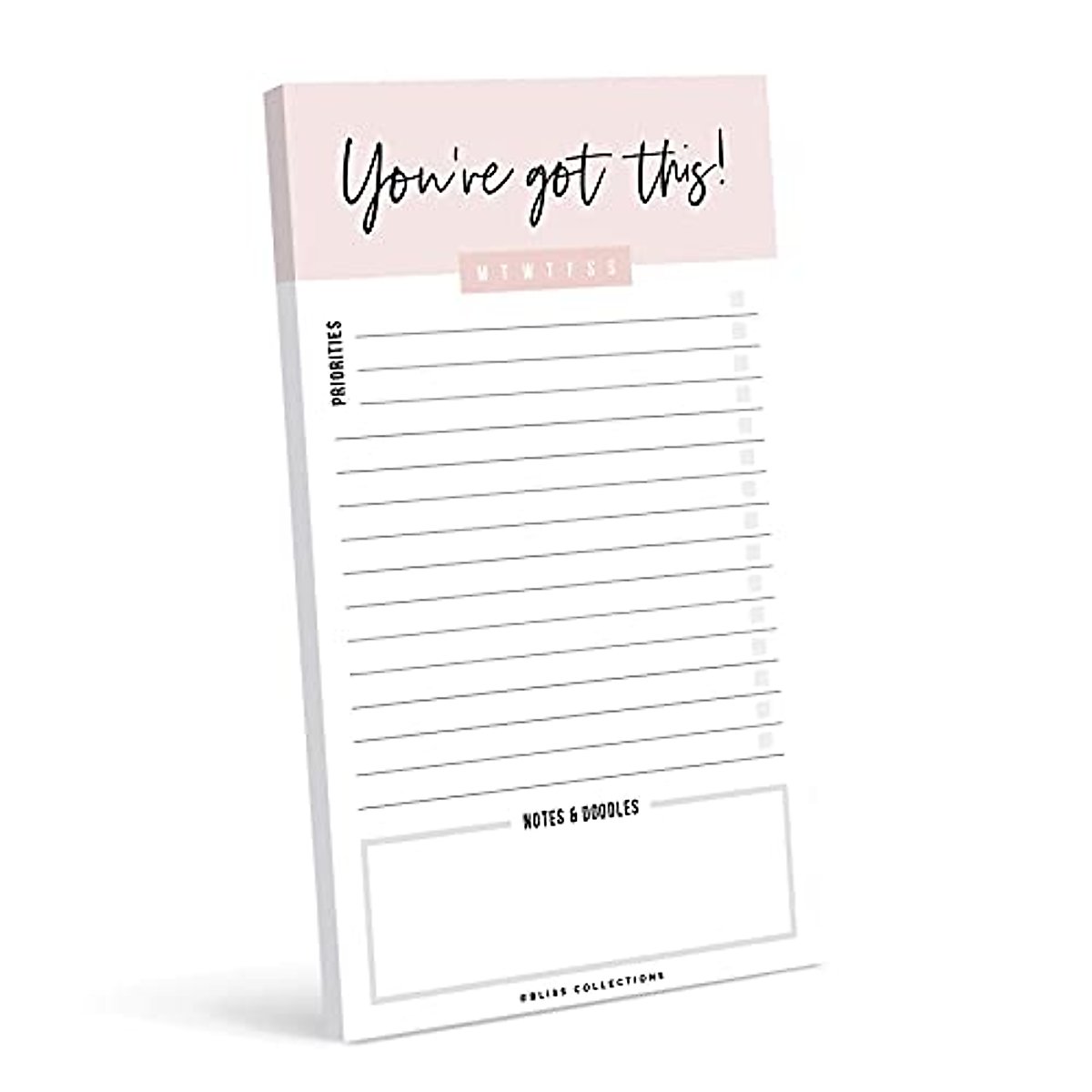 Bliss Collections To Do List Notepad, You've Got This, Magnetic Weekly and Daily Planner for Organizing and Tracking Grocery Lists, Appointments, Reminders, Priorities and Notes, 5"x7" (50 Sheets)