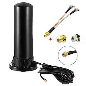 8dBi Strengthen Magnet Base SMA Male/Dual TS9 Cellular Antenna for Netgear Nighthawk M1 MR1100 Verizon Jetpack 8800L Mobile Hotpots Router MiFi AT&T T-Mobile Sprint Mobile Hotspot 4G LTE Router