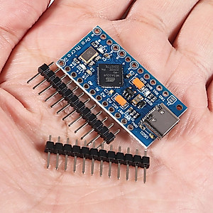 AITRIP 2PCS Pro Micro ATmega32U4 5V 16MHz Type-C Development Module Board with 2 Row pin Header Compatible arduino Leonardo Replace ATmega328 Pro Mini