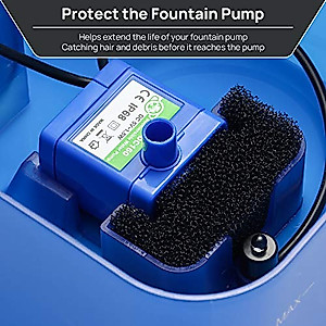 iPettie Replacement Sponge Filter for Cat Water Fountain with LED Light, 67oz/2.0L, IP-830-S4, 4 Pack