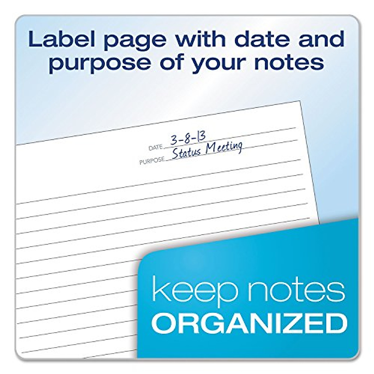 Tops Products 90223 Note-Taking System Notebk, Wire, 20 Lb, 11-Inch X9-Inch, 100Shts, We