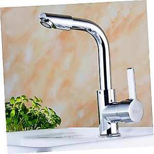 ETHZZLE Bathtub Faucet Kitchen Water Tap Kitchen Sink Faucet Kitchen Faucet Utility Sink Faucet Rotate Faucet Rotary Faucet Vanity Faucet Bathroom Cabinet to Rotate Basin
