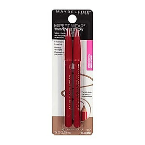 Maybelline Expert Eyes Brow And Eye Pencil, Blonde [107], 0.03 oz (Pack of 2)
