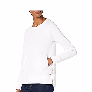 Lilly Pulitzer Beach Comber Pullover For Women - Crew Neck With Raglan Sleeves, Soft and Lightweight Summer Pullover Resort White XL One Size