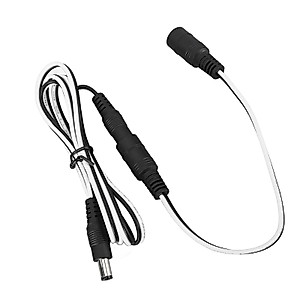 Solar Panel Extension Cable, High Safety Factor Plug and Play DC Extension Connector Cable for LED Lights (1m / 3.3ft)