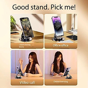 Tablet and Phone Holder Mount Tablet Holder for Table and Desk Compatible with Samsung Galaxy Tab A S Series All 7-10 inches Tablet (All Tablet tand Phones)
