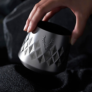 Viski Paragon Whiskey Taster Cocktail Tumbler Insulated Rocks Tumbler Stainless Steel Rocks Glass 8oz Set of 1