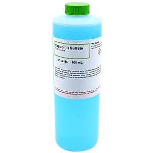 ALDON Innovating Science Copper (II) Sulfate Solution, 0.1M, 500mL - The Curated Chemical Collection