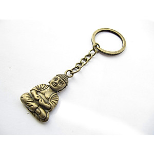 Buddha Keychain, Buddhist Gift, Yoga Teacher Gift, Stocking Stuffer,Bag Charm, Yoga Accessories, Buddha Charm