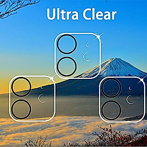 Dengduoduo 【3 Pack】 Camera Lens Protector for iPhone 11 & iPhone 12 Mini, Ultra HD, Tempered Glass, 9H Hardness, Anti-Scratch, Case Friendly, Easy to Install [No Affect on Night Shots]