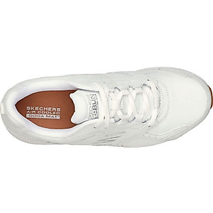 Skechers Women's GO Run CONSISTENT-Broad Spectrum Sneaker, White, 8 Wide