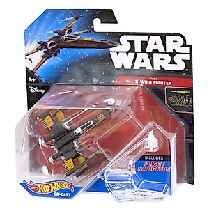 Hot Wheels Star Wars: The Force Awakens Hero Open Wing Orange Starfighter Starship Vehicle