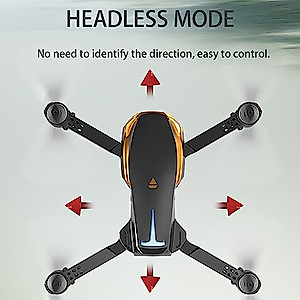 Drone with Dual Camera for Adults, FPV HD 1080P Video Aircraft for Beginner, Foldable Hobby RC Quadcopter, Toys Gifts with For Boys Girls With Altitude Hold Headless Mode Start Speed Adjustment