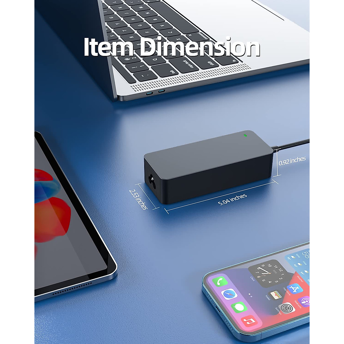 90W 65W AC Adapter Fit for Dell Latitude Laptop Charger, Fit for All Dell Latitude Series Round Connectors 19.5V 4.62A