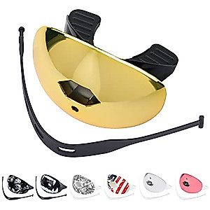 ZAKVOP Football Mouth Guard with Strap, Breathable Mouth Guard Football for Youth and Adults, Teeth and Lip Protector Guard Mouth Pieces Football (Chrome Gold)