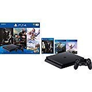 Newest Flagship Sony Play Station 4 2TB SSHD Only on Playstation PS4 Console Slim Bundle - 3X Games (The Last of Us, God of War, Horizon Zero Dawn) 2TB SSHD Fast Boot Incredible Games -Jet Black (Renewed)