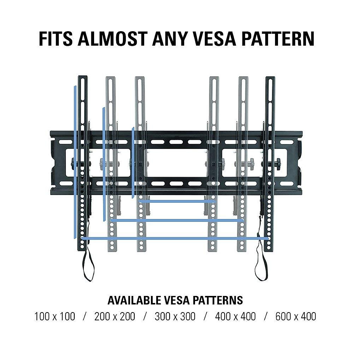 Sanus Universal Low Profile Tilt TV Wall Mount for 37" - 80" LED, LCD & Plasma TVs, Eliminates Glare with 10º of Tilt & Post-Install Adjustments - 3 Step Install - Safety Certified - MLT14-B1
