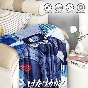 Naruto Shippuden 45" x 60" Fleece Blanket, Featuring Kakashi Hatake, Bedding, Throw, Home Decor by Just Funky, Officially Licensed